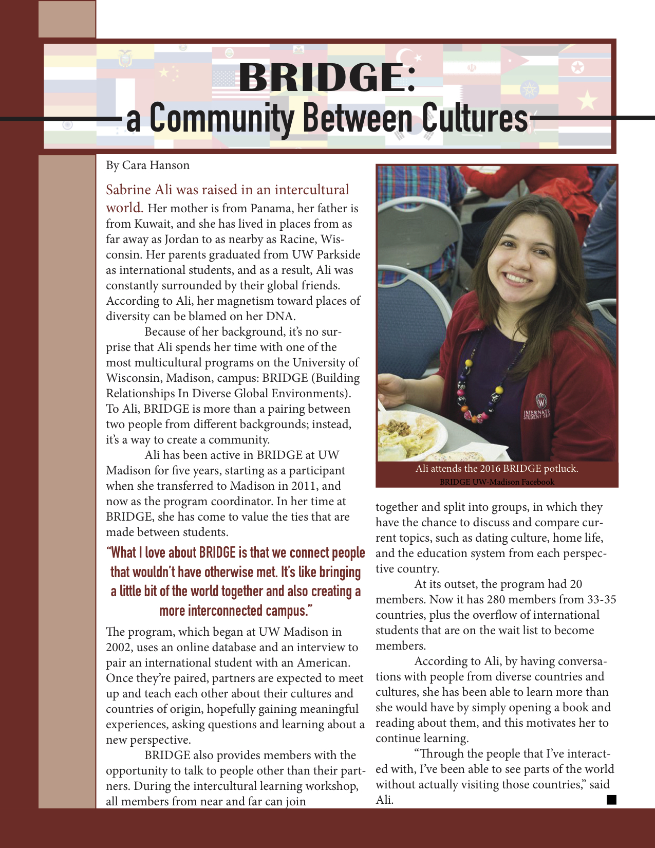 BRIDGE Magazine Layout